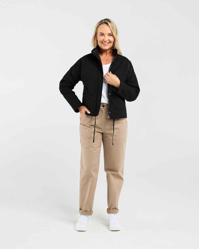 BLACKSTONE Helene Quilted Jacket Black – Paperdoll