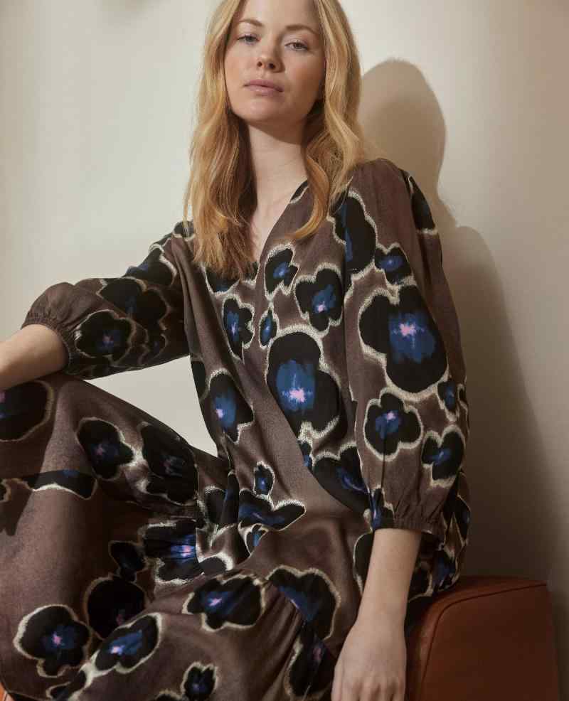 NOA NOA Anna Air Dress BrwnBlk – Paperdoll